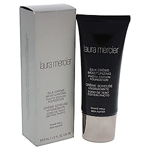 Laura Mercier Silk Cream Moisturizing Photo Edition Foundation, Cream Ivory, 1 Fl Oz