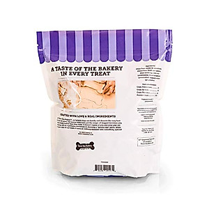 Three Dog Bakery Itty Bitty Bones Baked Dog Treats, Peanut Butter, 32 oz, (320123)