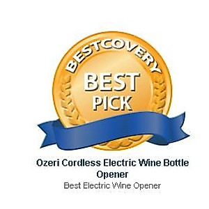 Ozeri Nouveaux Electric Removable Free Foil Cutter Wine Opener, Black