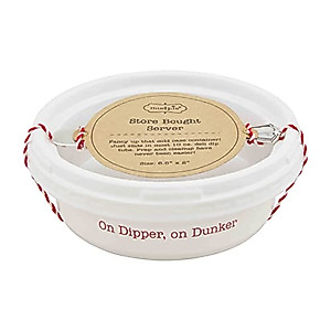 Mud Pie Circa Christmas Store Bought Dip Set, 6.5" dia, White