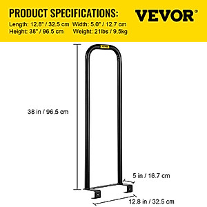 VEVOR Dolly Converter 13" Width x 38" Height Panel Cart Dolly Steel Converter Arms 250LBS Capacity Mattress Dolly Handling Equippment