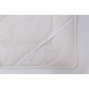 OrganicTextiles All-Natural Australian Wool Mattress Pad with 100% Organic Cotton Cover (Cal King),Cool and Breathable,Soft & Luxurious,Baffle Box Stitching,Temperature Regulation,Machine Washable