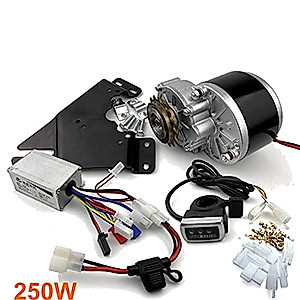 L-faster Freewheel 250W Electric Brush DC Motor + Controller + Throttle E-Bike Simple kit Electric Bike Conversion Easy kit (36V 250W kit)