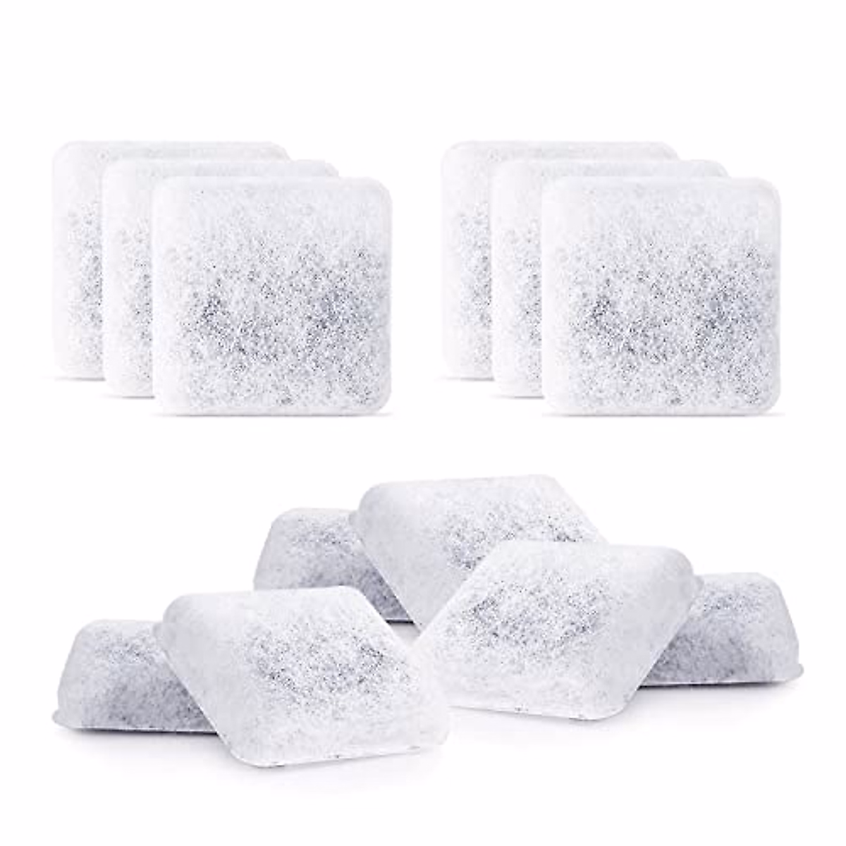 12-Pack Water Filter for Dog/Cat Water Bowl – Dog Water Bowl Dispenser Replacement Filters Compatible with Petmate Mason, Petmate Replendish, Mason Gravity Pet Fountains - Cat Water Fountain Filter