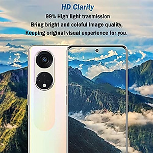 Natbok 2 Pack for OPPO Reno 8T 5G Screen Protector,9H Tempered Glass Film,HD Clear Scratch Resistant,Case Friendly Bubble-Free Easy Installation for OPPO Reno 8T 5G Glass Screen Protector