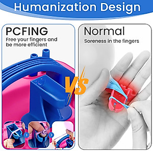 PCFING Electric Air Balloon Pump and Balloon Tying Tool in One, Portable Dual Nozzle Electric Balloon Blower Air Pump Balloons Inflator with Tying Tool on Pump for Decoration, Party and Save Time