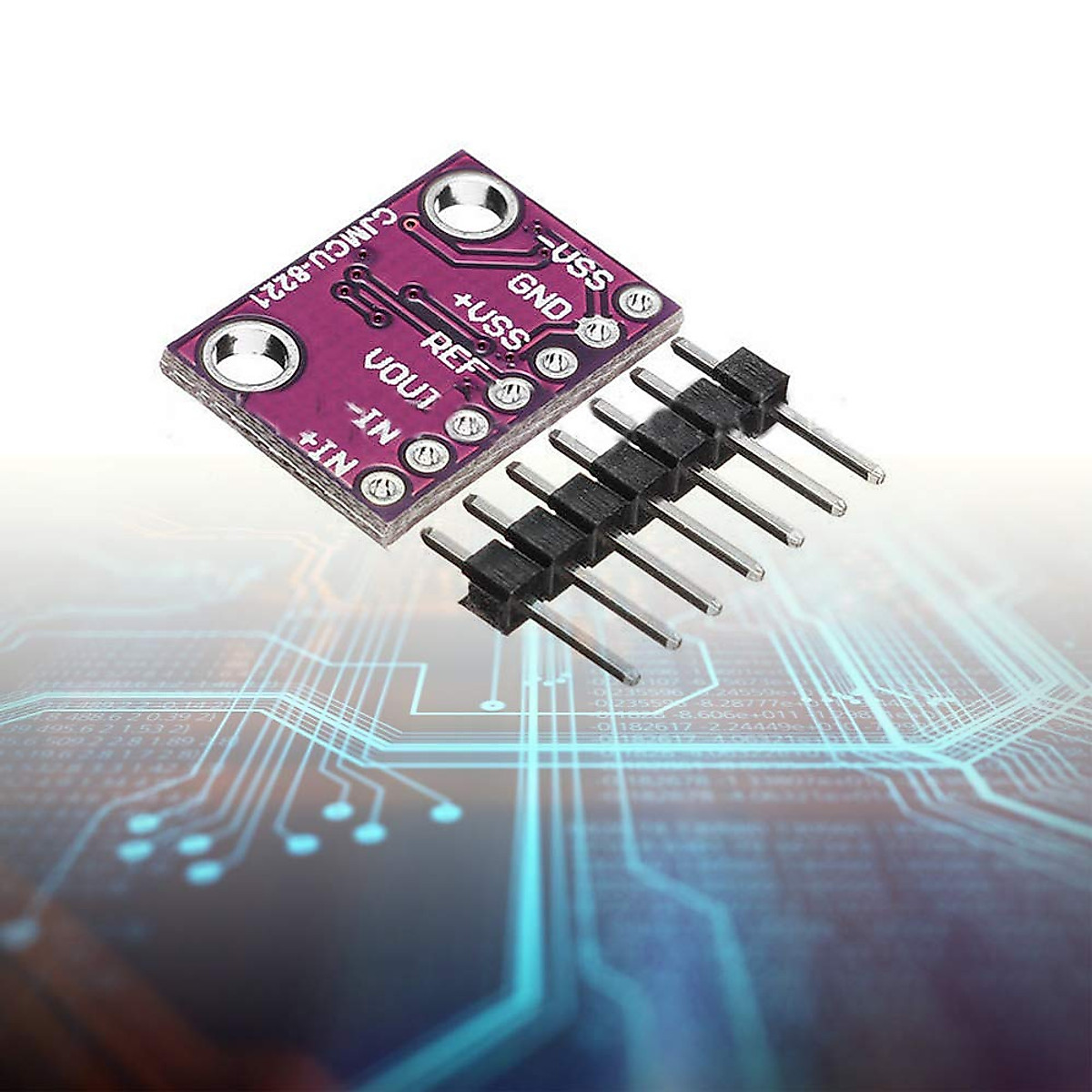 Comimark 1Pcs AD8221AR MSOP Gain Programmable Precision Instrumentation Amplifier Module