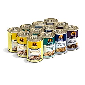 Weruva Classic Dog Food, Variety Pack, Baron's Batch, Wet Dog Food, 14oz Cans (Pack of 12), Multi