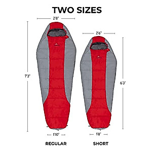 TETON Sports Tracker, 5 Degree Sleeping Bag; Lightweight, Warm Mummy Sleeping Bag, Camping, Backpacking, Hiking