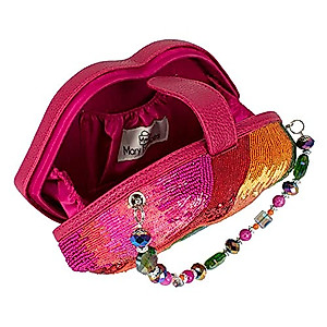 Mary Frances Womens Mary Frances Rainbow Kisses Top Handle handbag, Multi, One Size US