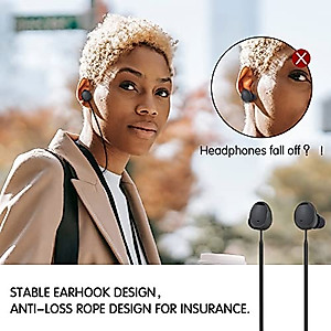 SUIHUOJI Galaxy Buds 2 Pro Strap, Soft Silicone Special Anti-Skid Design Sports Anti Lost Headphones Lanyard Accessories ONLY Compatible with Samsung Galaxy Buds 2 Pro Earbuds Neck Rope Cord(Black)