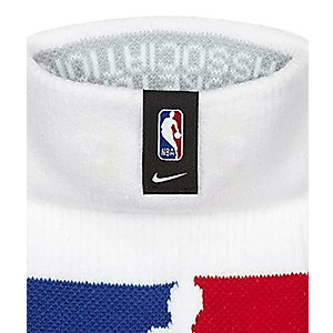 Nike Elite NBA “75th Anniversary” Limited Edition Men’s Crew Socks (X-Large (Men's 12-15), White/Red/Blue)