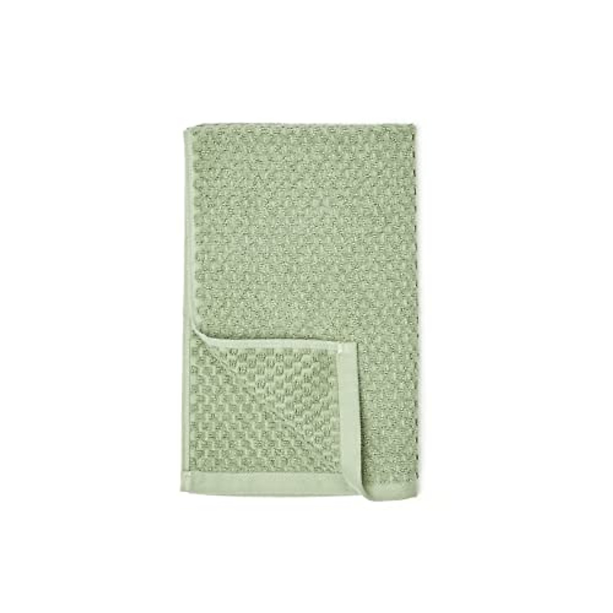 Amazon Basics Odor Resistant Textured Hand Towel, 16 x 26 Inches - 6-Pack, Green