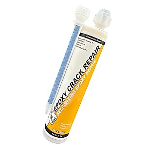 Akona Epoxy Crack Repair - Injectable Crack Filler, Repair Concrete, Brick, Foundational Cracks, & Water Leaks, Seals Holes, High Strength, Clear Liquid Epoxy Resin (6 Ounce, 1)