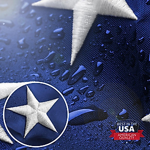 American Flag 3x5 Outdoor - 3x5 American Flag Outdoor Heavy Duty，Us Usa Flag 3x5 Outdoor，American Flag Made In Usa， American Flags Nylon 3x5 Embroidered Outside All Weather United States Flag