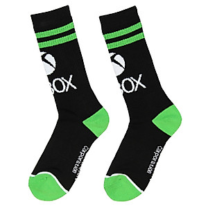 Xbox Socks Gaming Console Logo Adult Crew Socks 1 Pair