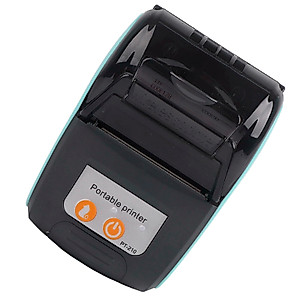 DAUERHAFT Thermal Printer, Wireless Portable Receipt Printer, Mini Bluetooth Thermal Bill Printer, 58mm 110-240V(Blue)