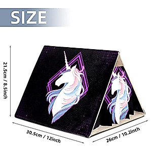 Y-DSIWX Guinea Pig Hideout Cozy Hamster House Cave for Bunny Chinchilla Hedgehog Small Animal Unicorn Purple