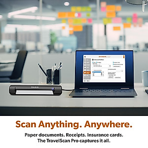 Ambir TravelScan Pro 600 (PS600-AS) Simplex Document Scanner and Card Scanner