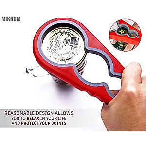 Silicone Jar Opener Gripper Pad - 3Pcs Nonslip Bottle Opener Rubber Jar Opener Gripper Pad Kitchen Set Jar Openers for Seniors Hand Can Opener Kitchen Gadgets - Handle Can Opener Multi Purpose Opener