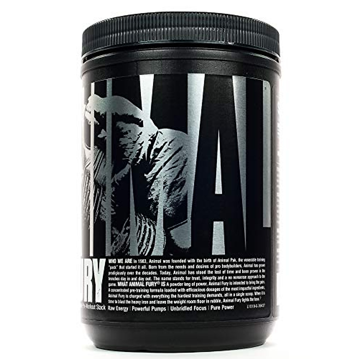 Animal Fury - Pre Workout Powder Supplement for Energy and Focus - 5g BCAA, 350mg Caffeine, Nitric Oxide, Without Creatine - Powerful Stimulant for Bodybuilders - Ice Pop