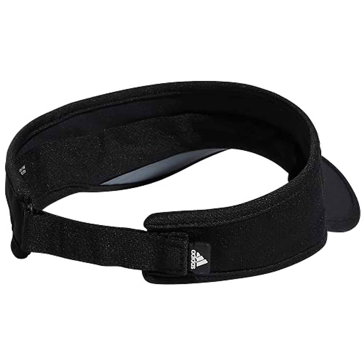 adidas Men's Superlite Adjustable Fit Sport Performance Visor, Black/Silver, One Size