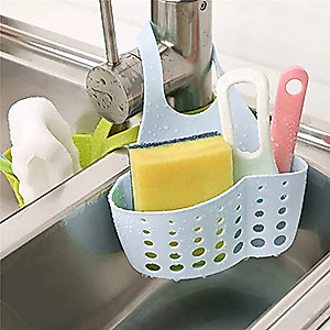 Ochine Kitchen Sink Hanging Storage Basket Sink Sponge Holder Hanging Kitchen Sink Caddy Sponge Holder Sink Soap Box Organizer Shelf Hanging Kitchen Sink Organizer Rack Kitchen Storage Accessories