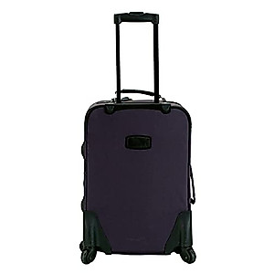 Rockland Pasadena Softside Spinner Wheel Luggage, Purple, Carry-On 20-Inch