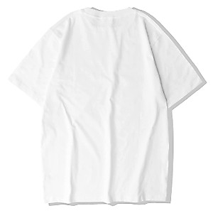 Aelfric Eden Mens Oversized Graphic Tee Summer Unisex Hipster Printed Casual Harajuku Top Tshirt A-white