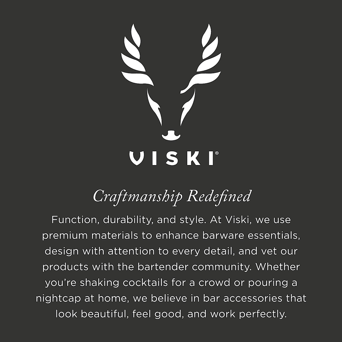 Viski Japanese Style Double Jigger for Cocktails, Bar Kit Essential, 1oz and 2oz with Interior Measurements, Gold