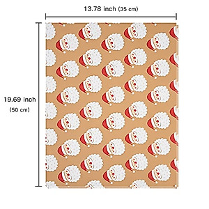 MAYPLUSS Christmas Wrapping Tissue Paper - 90 Sheets - Kraft Santa Design - 13.7 inch X 19.7 inch Per Sheet