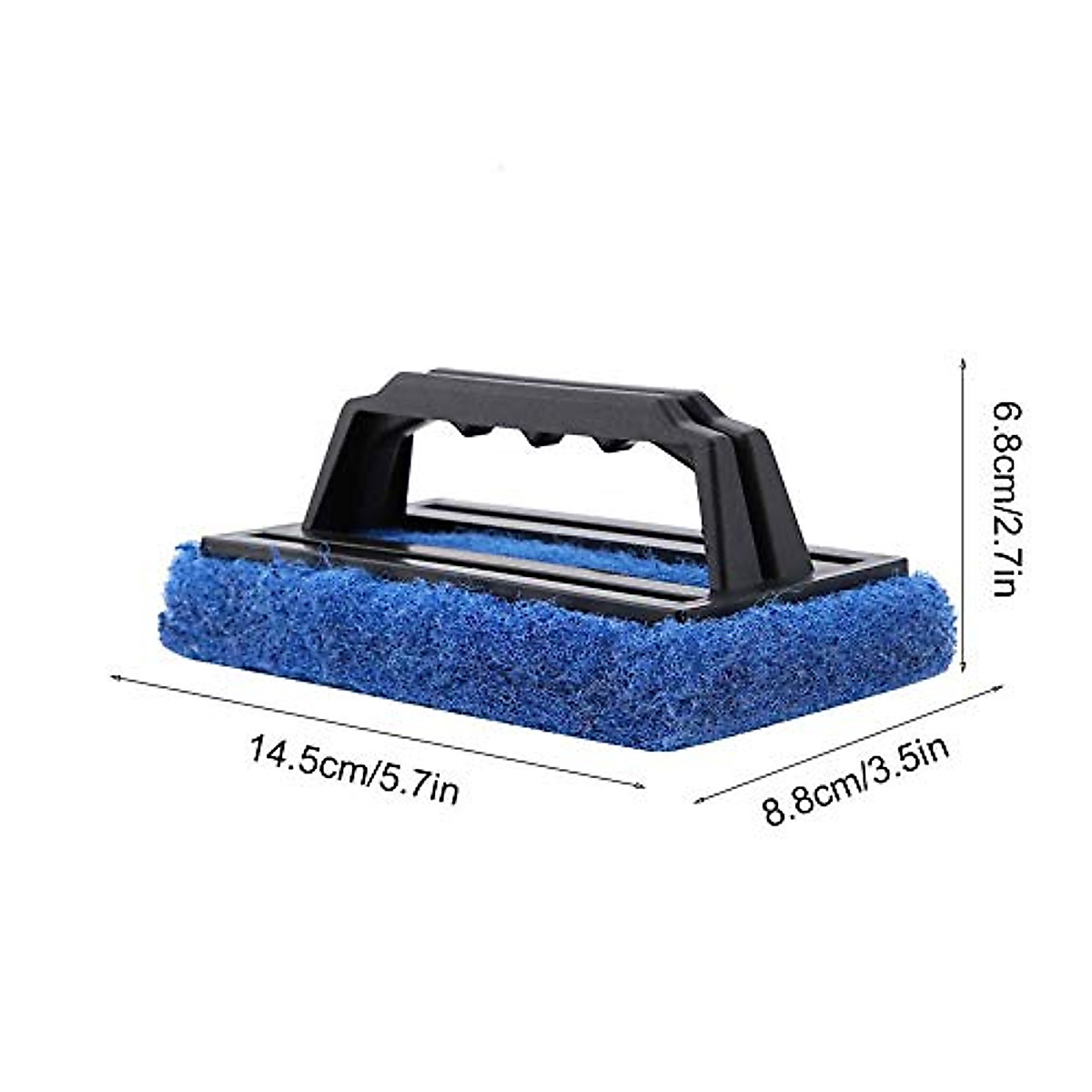 Yosoo Aquarium Fish Tank Cleaning Brush, Glass Algae Scraper Cleaner, Aquarium Cleaning Tool, Hand-held Plastic Bathroom Tile Surfaces Household Kitchen