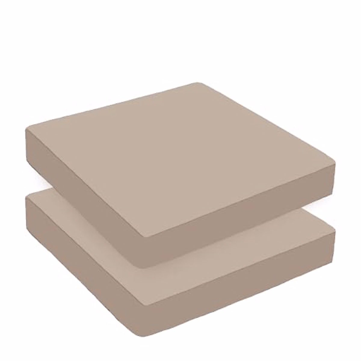 Sqodok Patio Chair Cushions 19 x 19 inch Waterproof Outdoor Cushions Fade Resistant Seat Cushions for Patio Furniture Patio Cushions Set of 2 for Garden Sofa Couch Chair, Tan