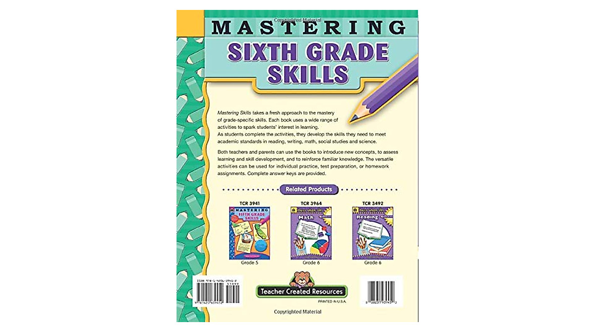 Mastering Sixth Grade Skills Book | Engage & Prepare Students