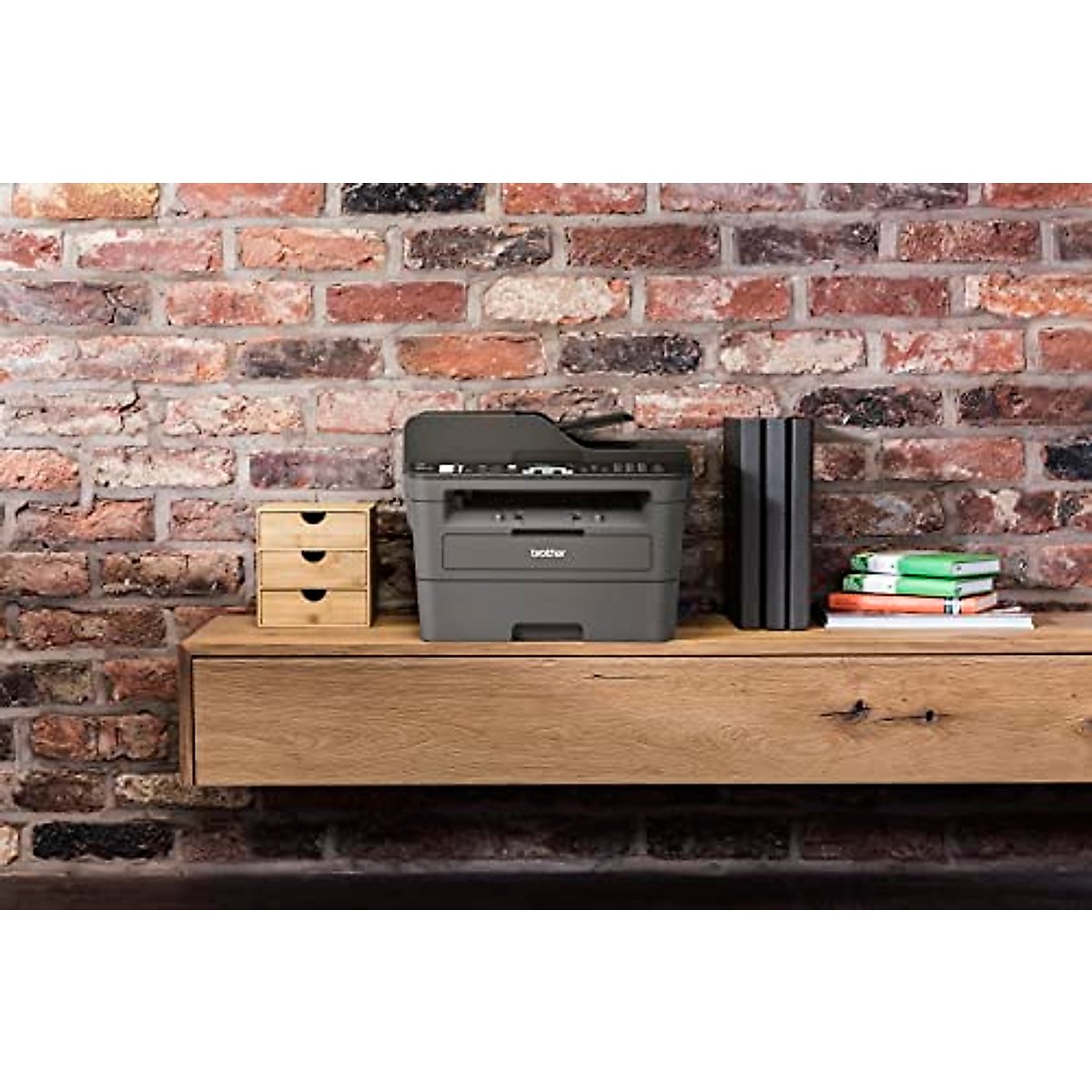 Brother Monochrome Laser, Compact All-In One, Multifunction Printer, MFCL2710DW, Wireless Networking and Duplex Printing, Amazon Dash Replenishment Ready