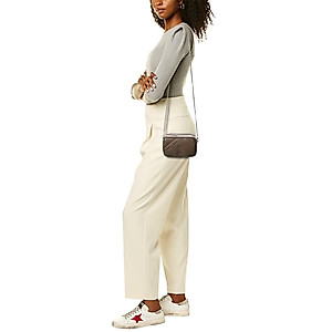 Golden Goose Star Mini Leather Crossbody, Beige