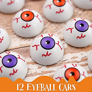 MOREDOTS Halloween Party Favors - 24 Pack (266PCS) Gloves Stuffed Toys Bulk, Non-Candy Halloween Treat Bag Fillers, for School Classroom Kids Toddlers Boys Girls Prizes Party Supplies