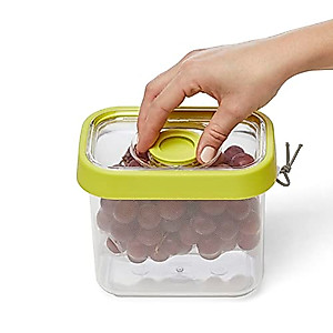 Chef'n Fresh fruit and veggie storage container with bag, size small, Avocado