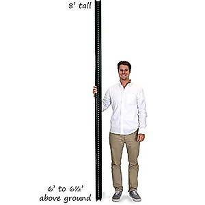 SmartSign U-Channel Sign Post, Heavy Duty, 8' Tall Baked Enamel Steel Post, Made in USA