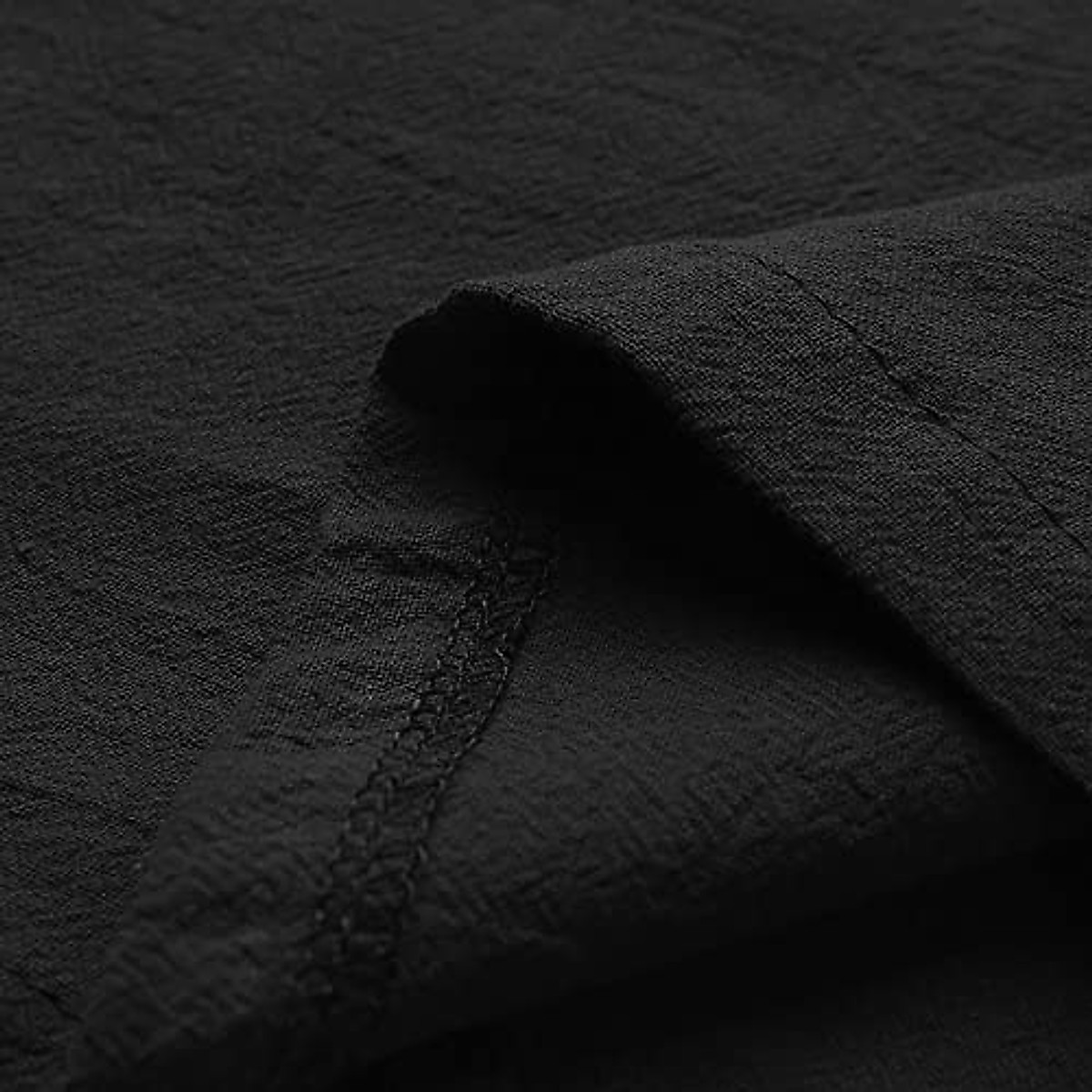 Plus Size Tops for Women Summer Cotton Linen T-Shirt Short Sleeve Lapel Neck Casual Shirts Going Out Blouse for Womens Black