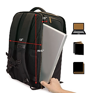ENHANCE DnD Backpack - RPG DM Bag for Dungeons and Dragons - Travel DnD Bag Organizer fits 6-8 Books Upright, 18" Laptop/DM Screen Slot, Miniature Storage Foam Trays, Accessories Pockets, Map Strap