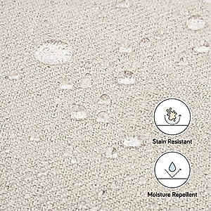 Babyletto Kai Rocker in Performance Natural Eco-Twill, Water Repellent & Stain Resistant, Greenguard Gold and CertiPUR-US Certified