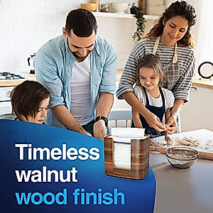Tork Xpressnap Tabletop Napkin Dispenser Walnut N4, Compact, Image Range, 7.6" x 8" x 5.5", 72900