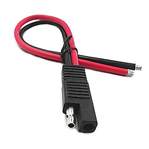 LIXINTIAN 10AWG SAE Connector Extension Cable, (2Pack) SAE Quick Connector Disconnect Plug SAE Automotive Extension Cable, Solar Panel SAE Plug(30cm/1ft)