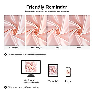 uxcell 100% Charmeuse Pure Silk Pillowcase Pillow Case Cover for Hair & Skin 350TC 19 Momme (1-Piece) Pink Travel(14x20inch)