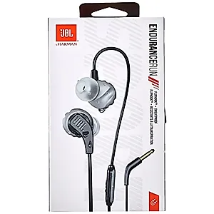 JBL Endurance RUN Sweatproof Sports In-Ear Headphones with One-Button Remote and Microphone (Black)
