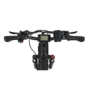 ride66 Electric Bike Folding Bicycle 1000W Powerful Motor 26 Inch Fat Tire Fork and Central Suspension 21 Speed Dual Battery Hydraulic Disc Brake for Adults