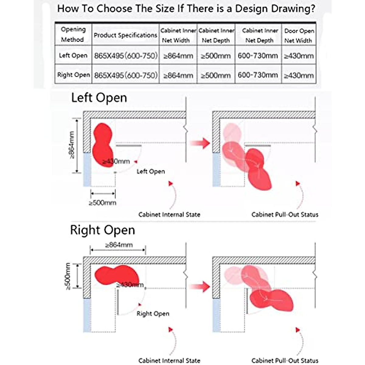 Blind Corner Cabinet Pull Out Organizer with Soft-Close 2 Tiers Swing Tray Corner Cabinet Lazy Susan for 36inch Corner Cabinet Blind Shelf,Left Open