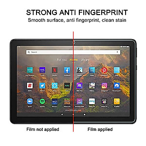 [2-Pack] All-new Fire HD 10 2021/Fire HD 10 Kids/Fire HD 10 Kids Pro/Fire HD 10 Plus Screen Protector,HD Anti-Scratch Anti-Fingerprint 9H Hardness Tempered Glass