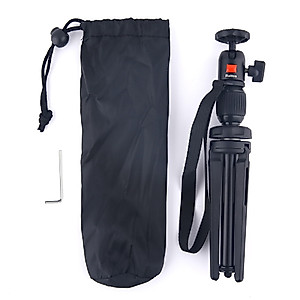 Tripod Stand Compatible with Anker Nebula Capsule Series, Universal Mini Camera Tripod, Aluminum Alloy Portable Projector Stand for Capsule, Capsule Max, and Capsule II with Swivel Ball Head